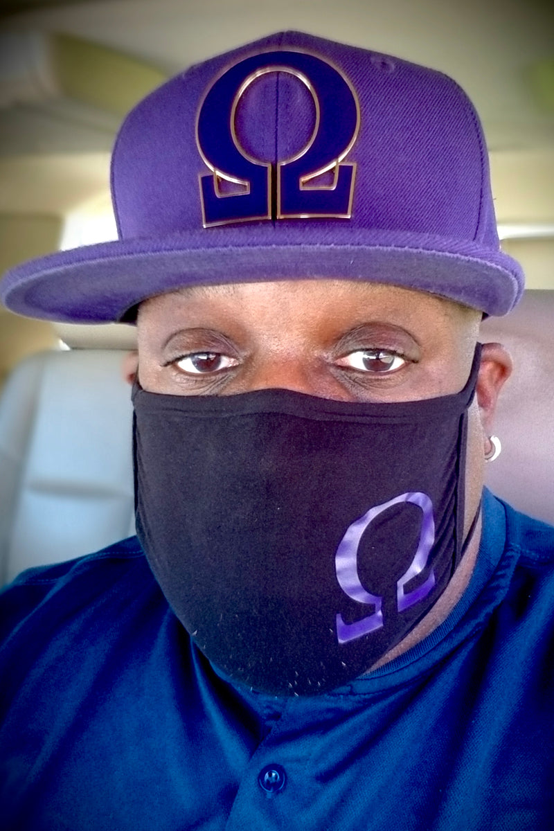 Protected! Ω mouth mask, black – Burning Sands™