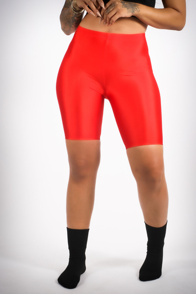 Get In & Fit In biker shorts, red – Burning Sands™