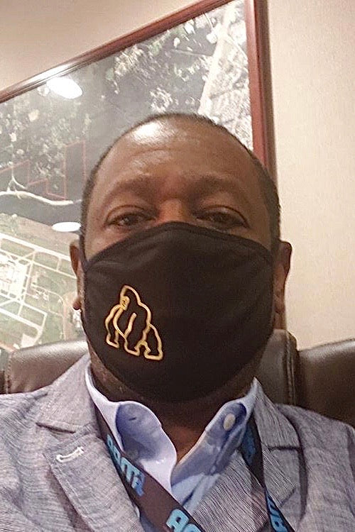 Protected! APE mouth mask, black – Burning Sands™