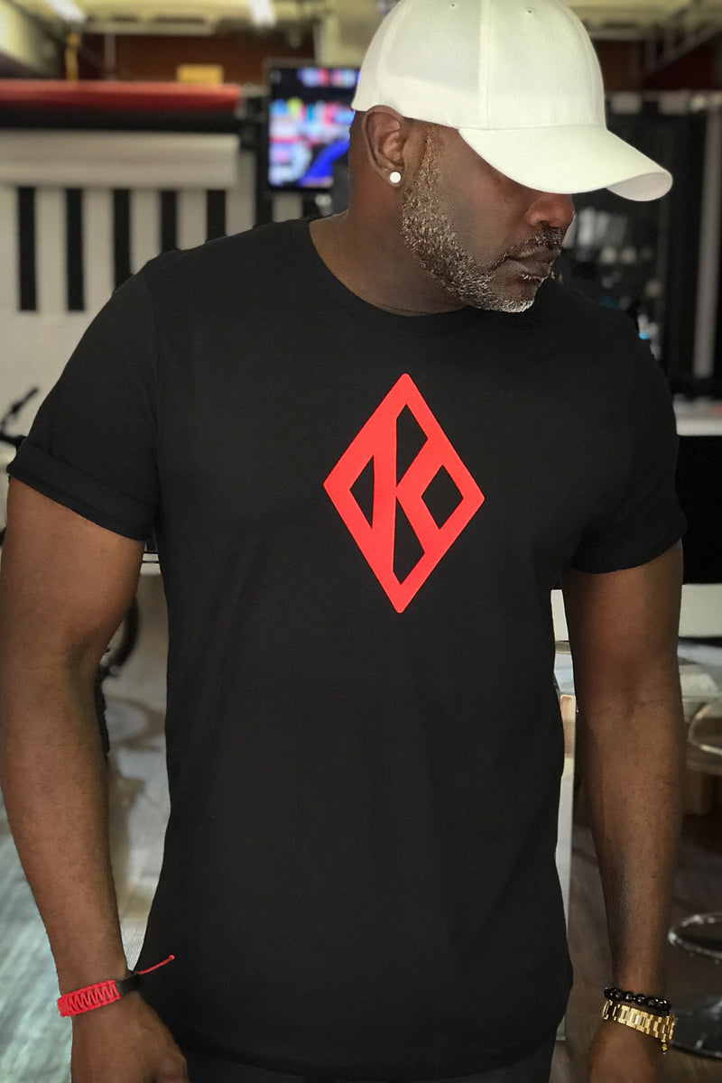 Mighty Nupe Diamond-K tee, black – Burning Sands™