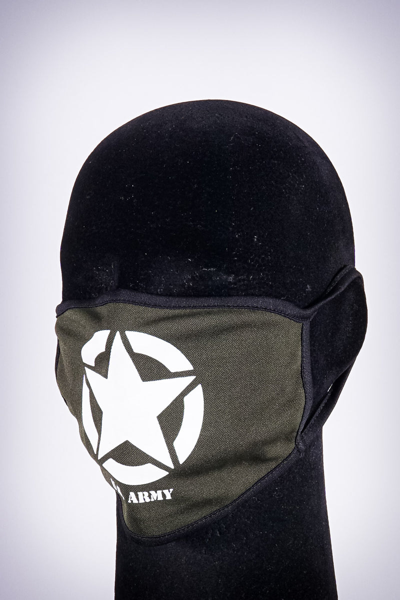 Covered! US Army mouth mask, military green 1 – Burning Sands™