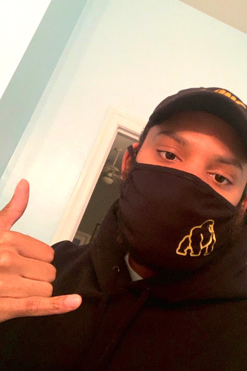 Protected! APE mouth mask, black – Burning Sands™